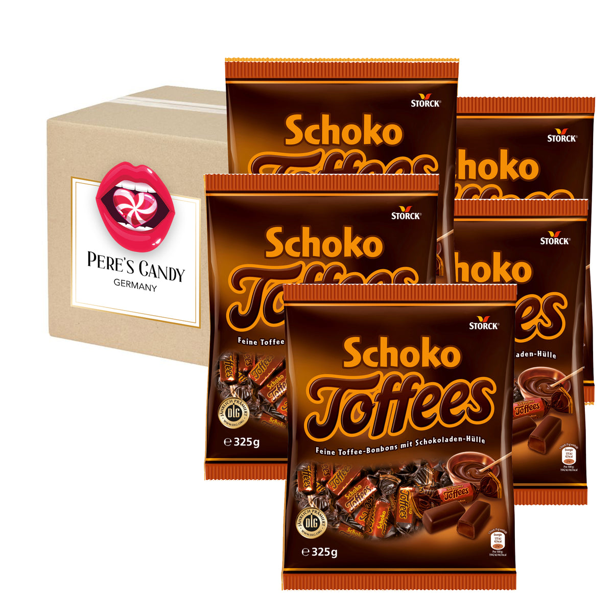 Storck Schoko Toffees Lutschbonbons 5x325g – Pere's Candy