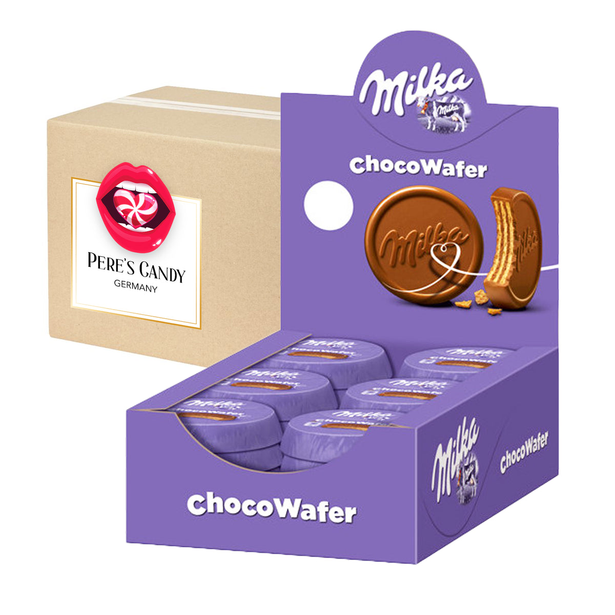 Milka Choco Wafer 30x30g – Pere's Candy