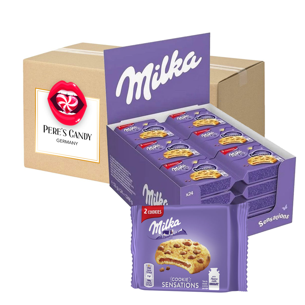 Milka Cookies Sensations 24x52g – Pere's Candy
