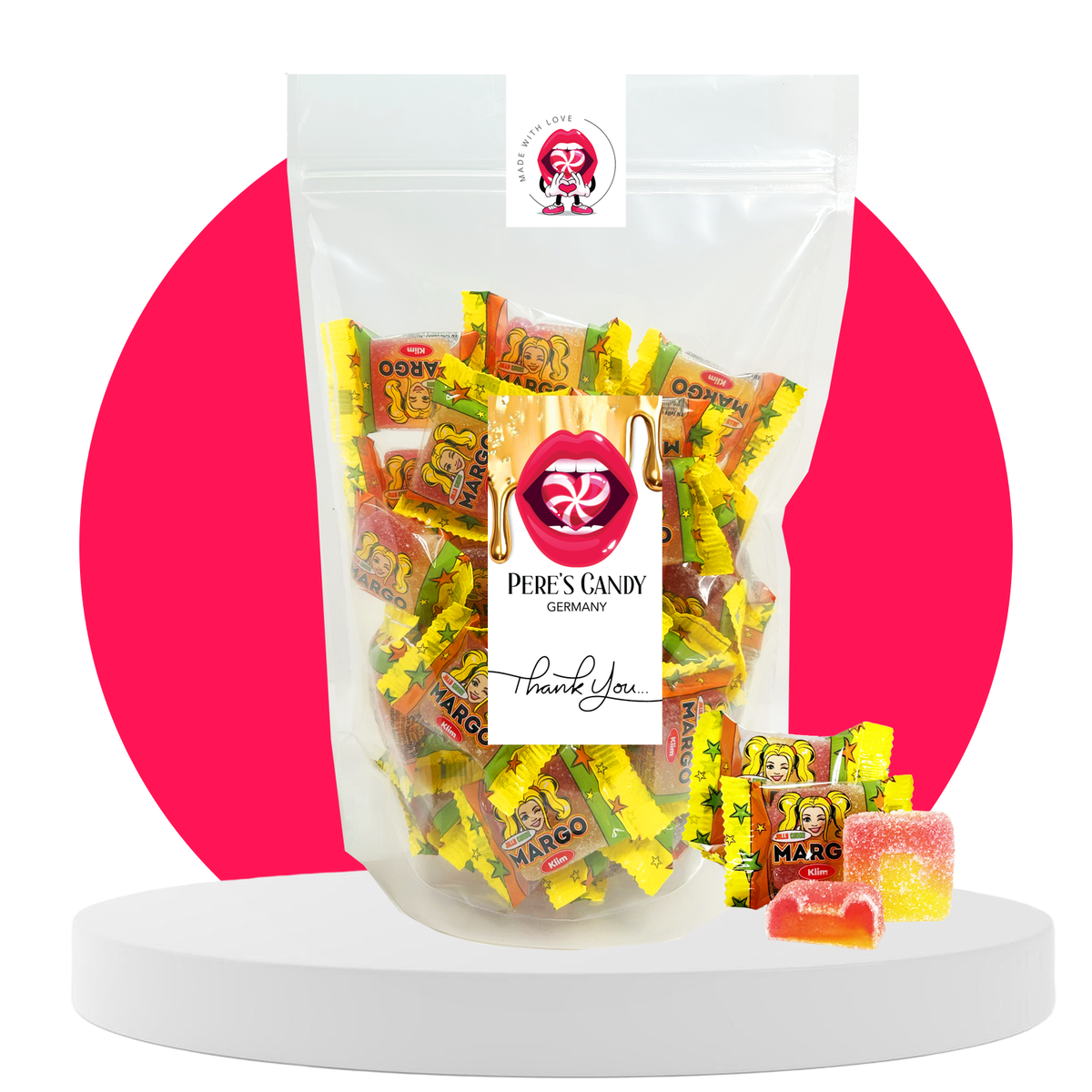 Margoscha Sommertraum Jelly 800g - Gelee Konfekt mit Erdbeer und Aprik ...
