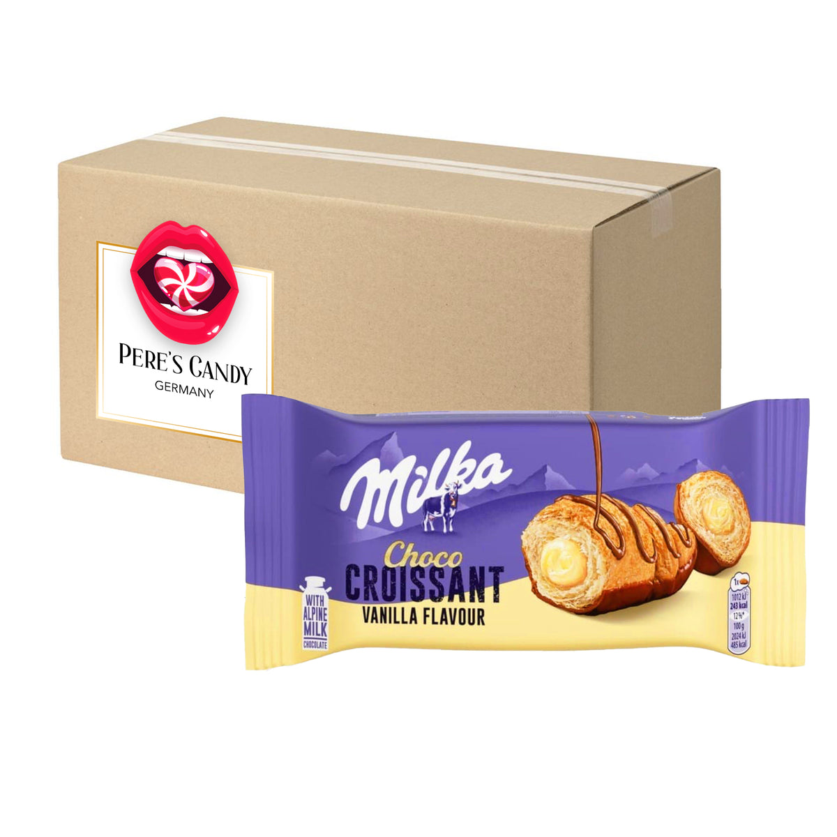 Milka Vanille Croissants 5x50g – Pere's Candy