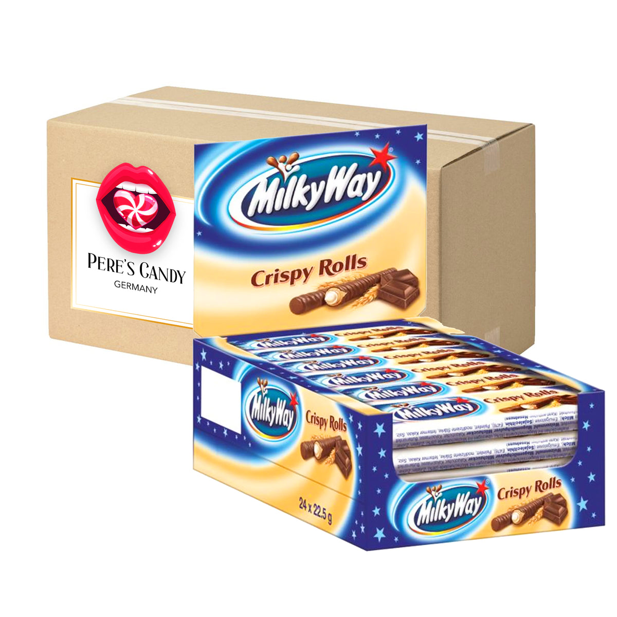 Milky Way Crispy Rolls 24x22,5g – Pere's Candy
