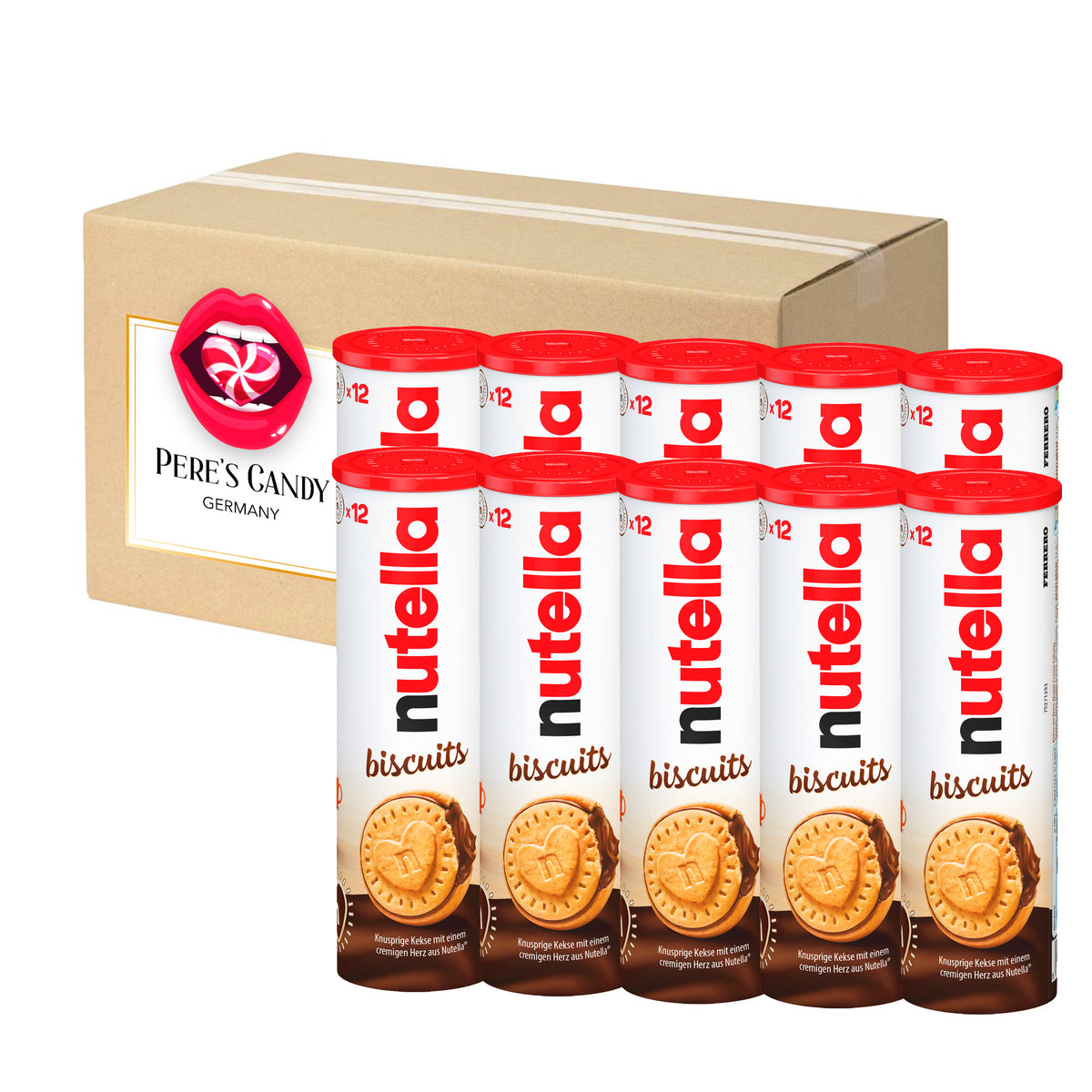 Nutella biscuits Tube 10x166g – Pere's Candy